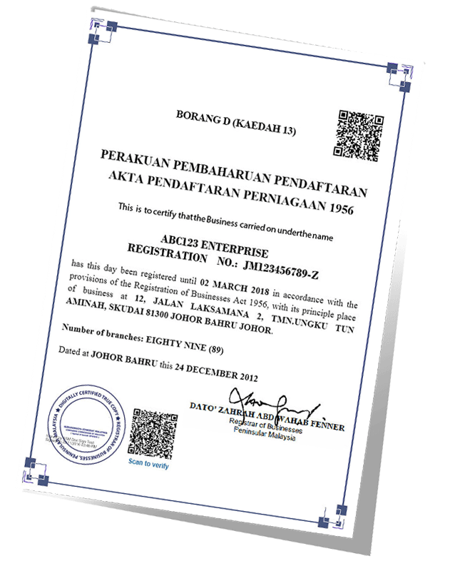 SSM EzBiz Online Registration & MOF Financial License Services